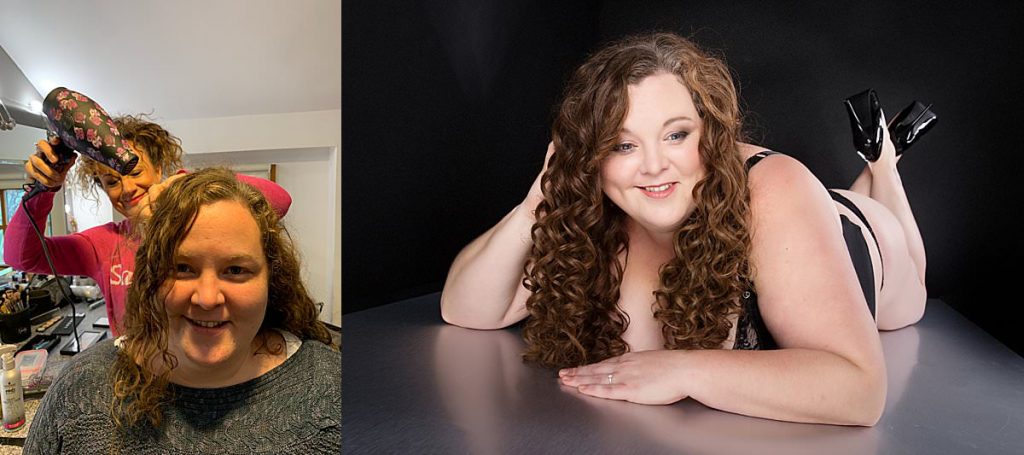 Magical boudoir before and after - Lone Barn Boudoir