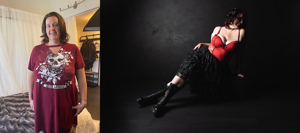 Magical boudoir before and after - Lone Barn Boudoir